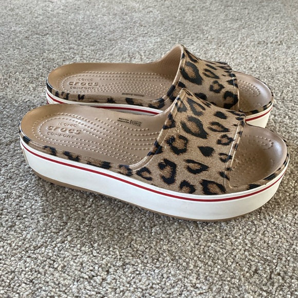 CROCS | Shoes | Crocs Crocband Iconic Comfort Platform Slides Size 8 ...